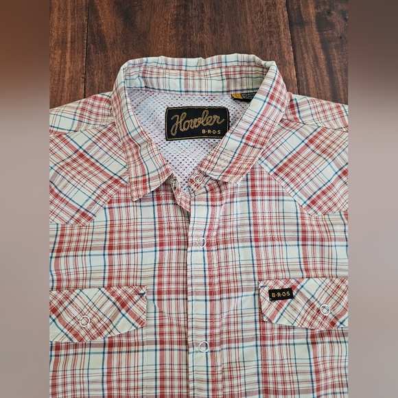 Howler Brothers | Shirts | Howler Bros Western Snap Button Shirt Mens ...